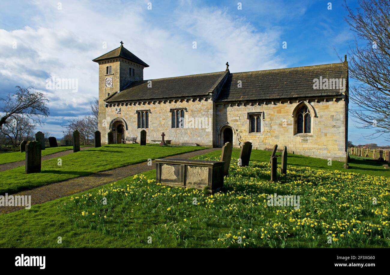 John the Baptist's Church in the village of Healaugh, North Yorkshire ...