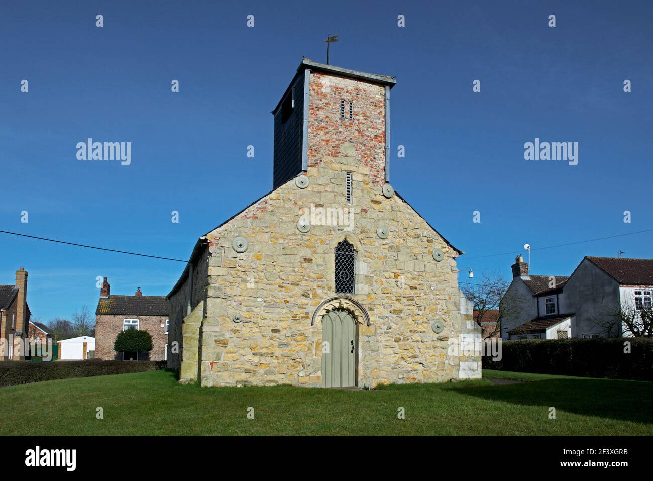 St Giles Church in the village of Bielby, East Yorkshire, England UK ...