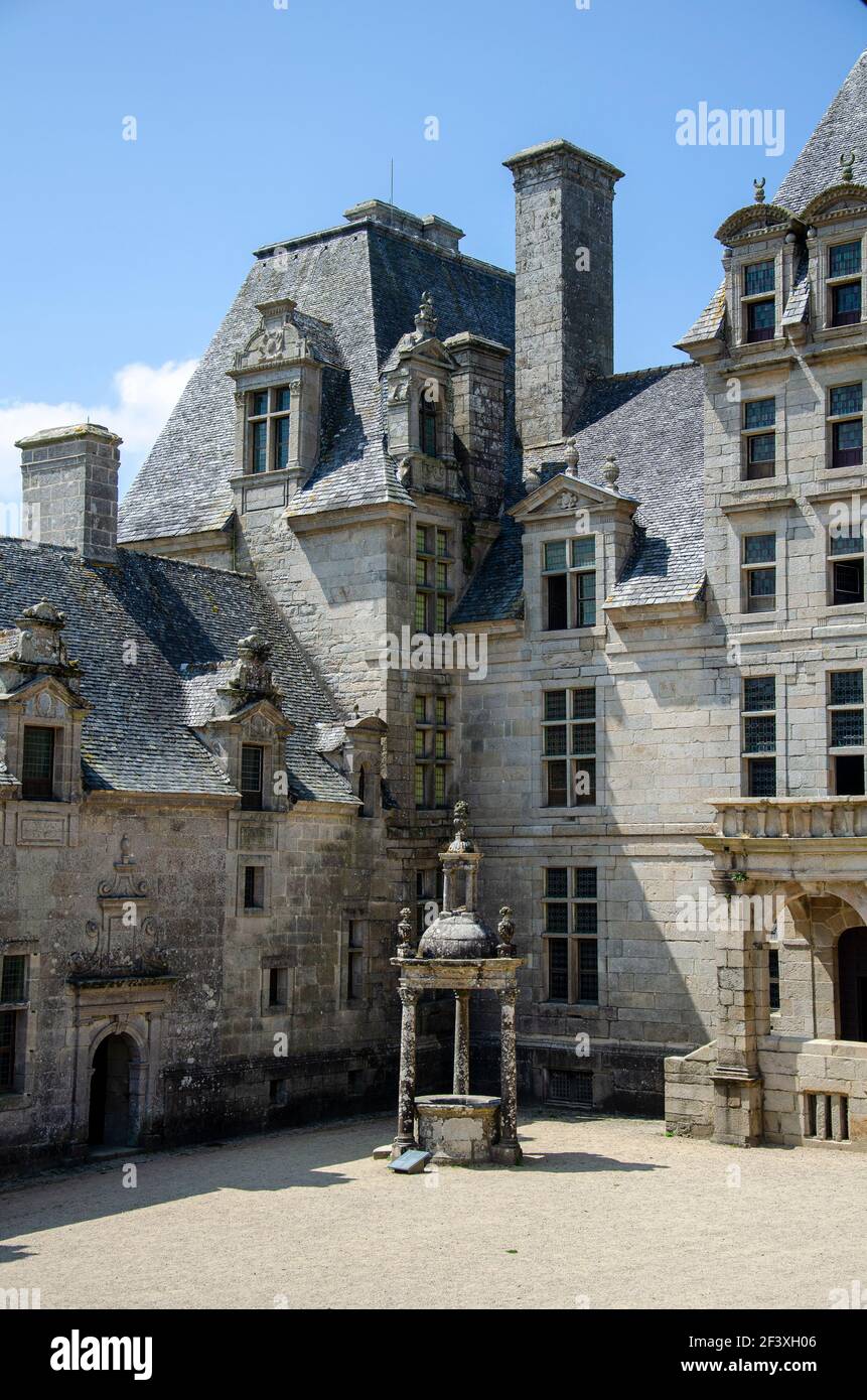 Kerjean Castle in Brittany France Stock Photo - Alamy