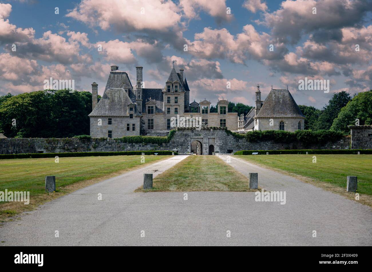 Kerjean Castle in Brittany France Stock Photo - Alamy