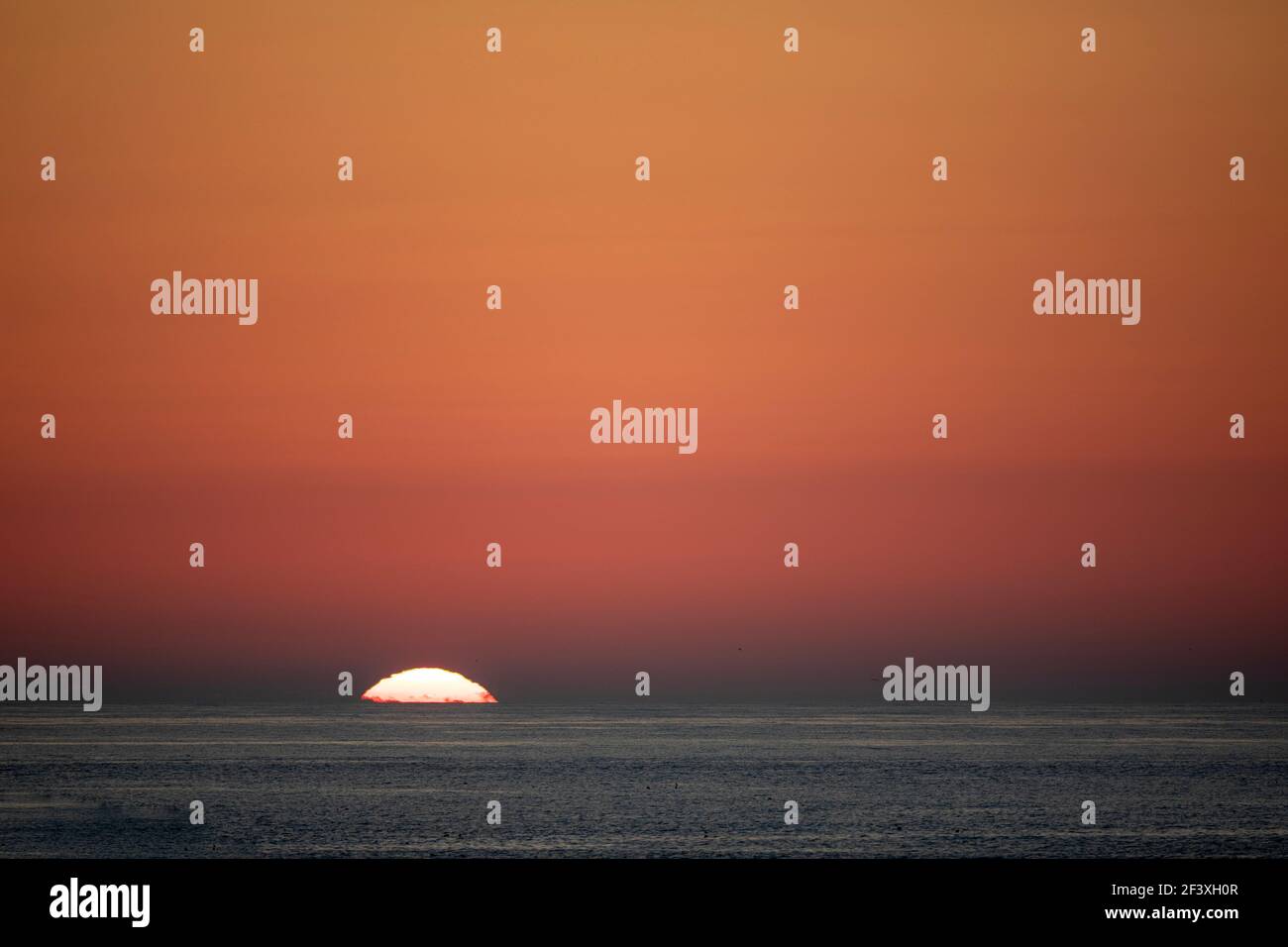 Sunset on the sea-side in Brittany Stock Photo - Alamy
