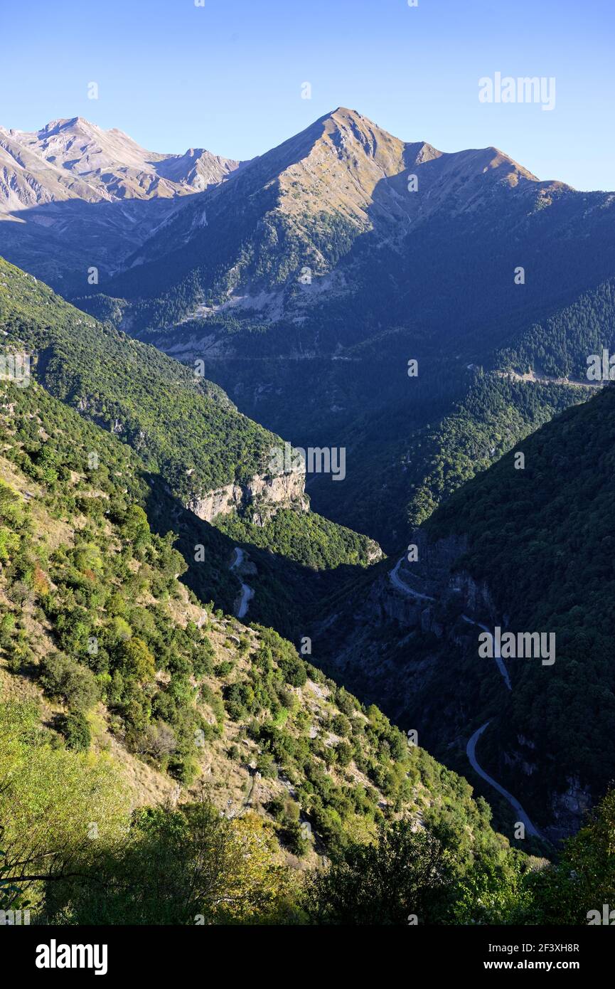 Landscape at the Tzoumerka Mountains in Epirus, Greece Stock Photo - Alamy
