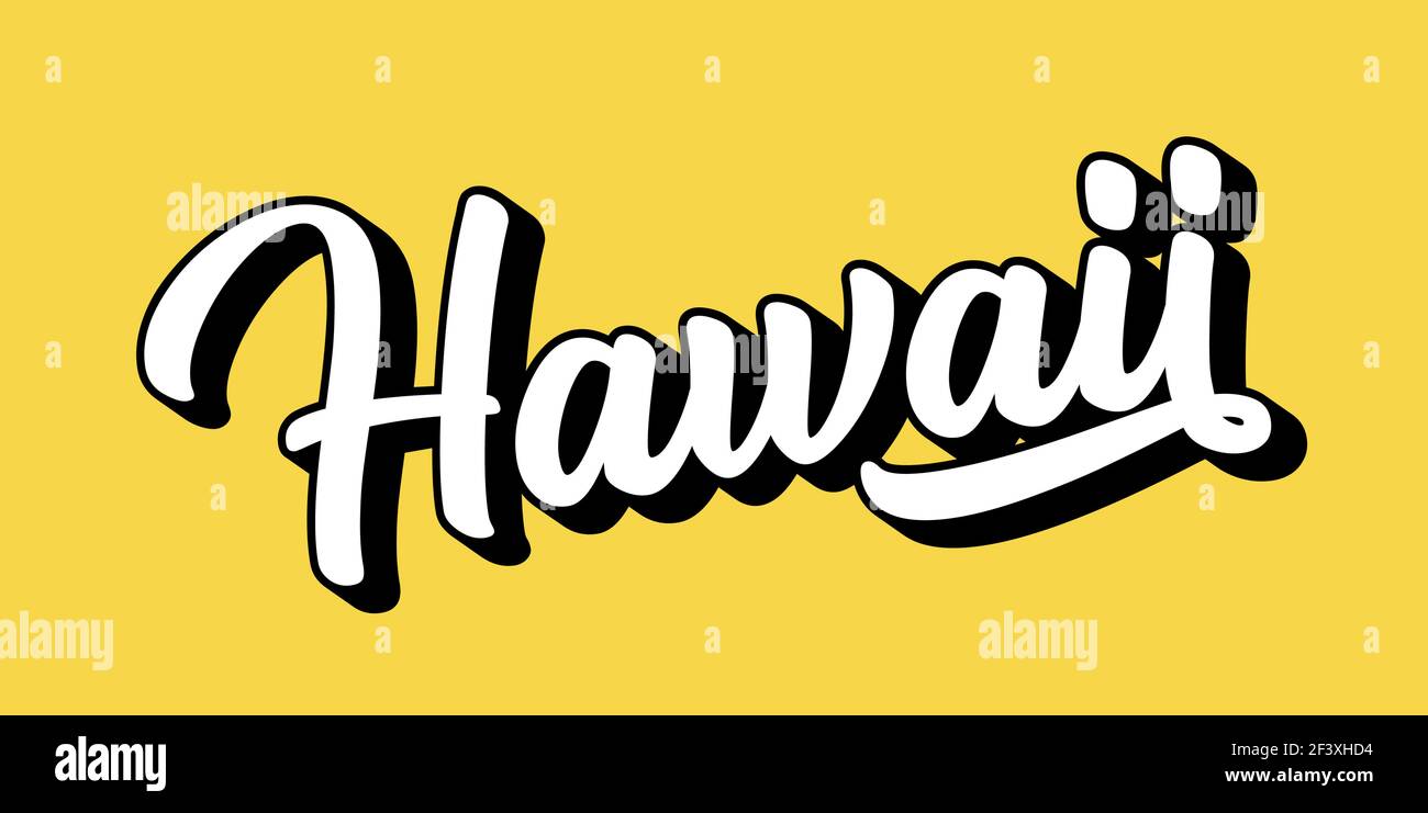 Vintage Hawaii Poster High Resolution Stock Photography and Images - Alamy
