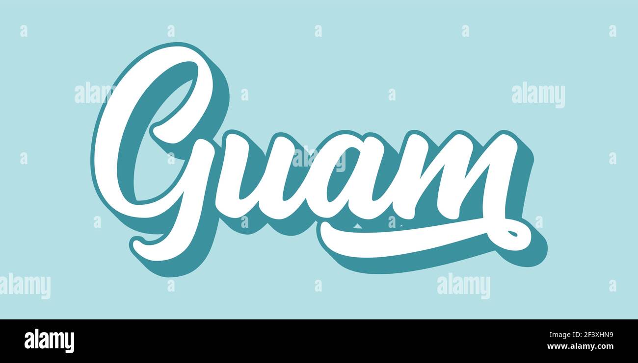 Guam state map Stock Vector Images - Alamy