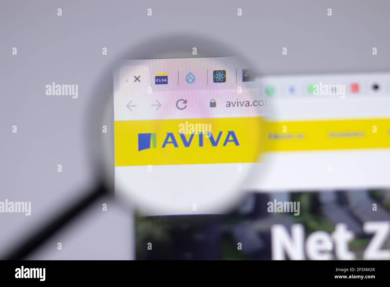 Aviva icon hi-res stock photography and images - Alamy