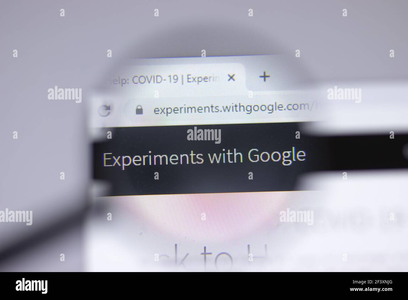 Google chrome experiments hi-res stock photography and images - Alamy