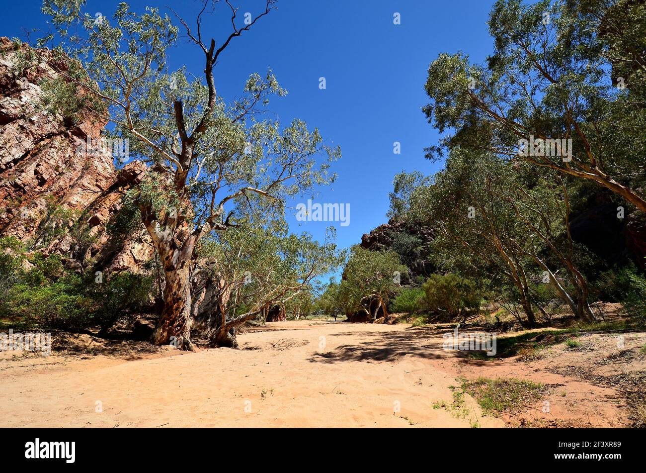 Australia, NT, Emily Gap in East McDonnell Range national park Stock ...