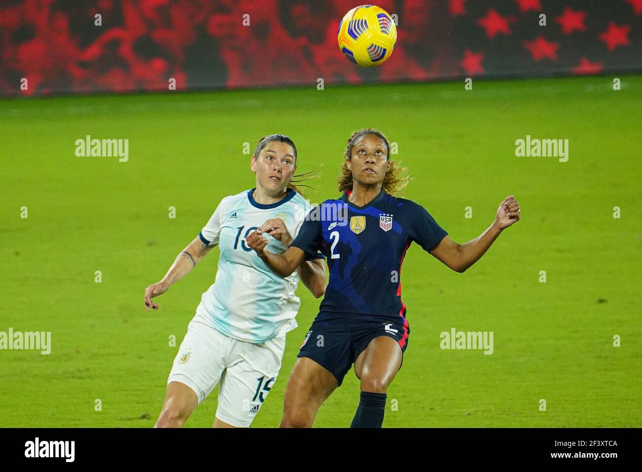 Orlando, Florida, USA, February 24, 2021, USA defender Casey Krueger #2 ...