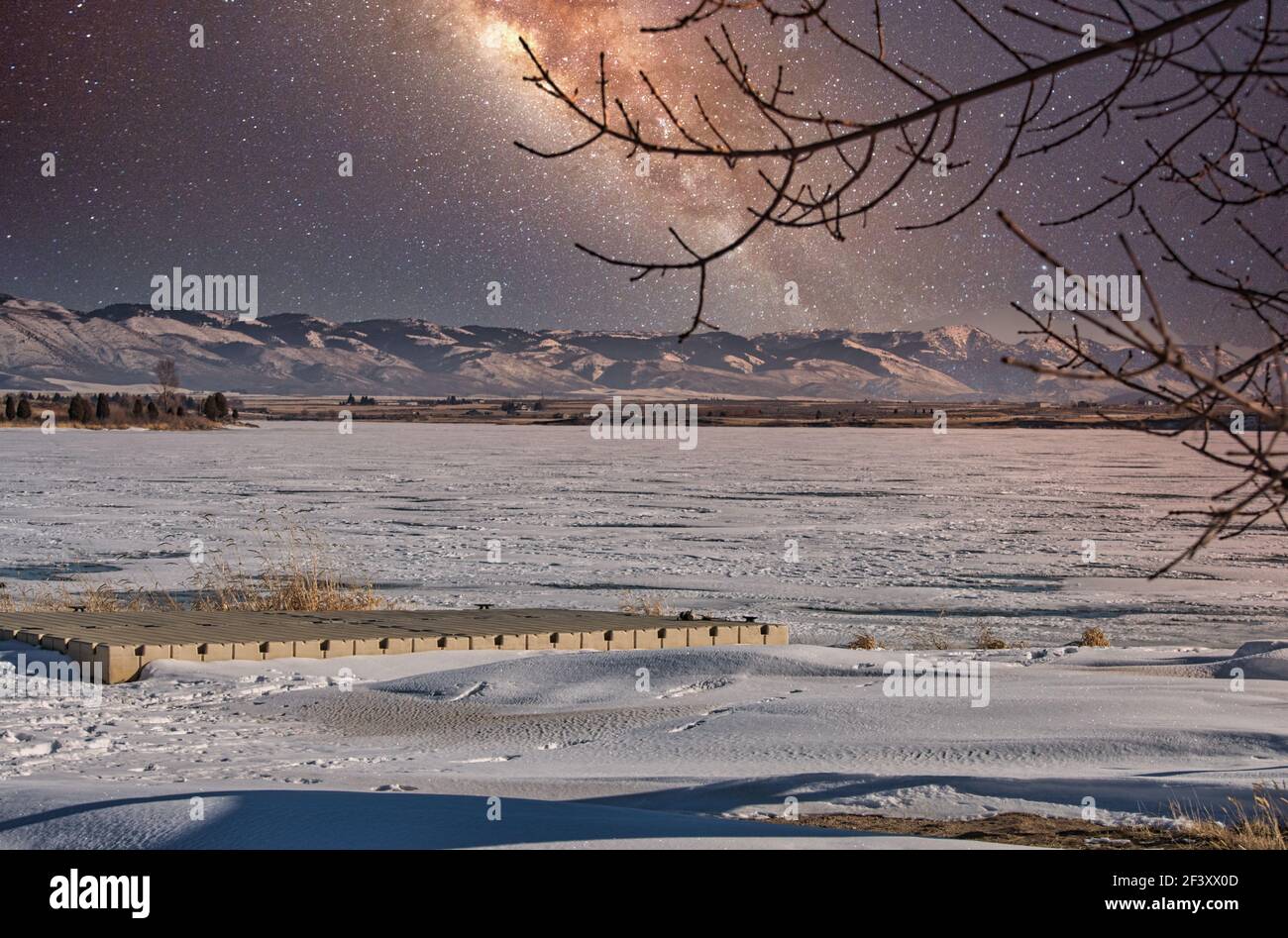 A shot of a beautiful sky full of stars of the Milky Way galaxy in the ...