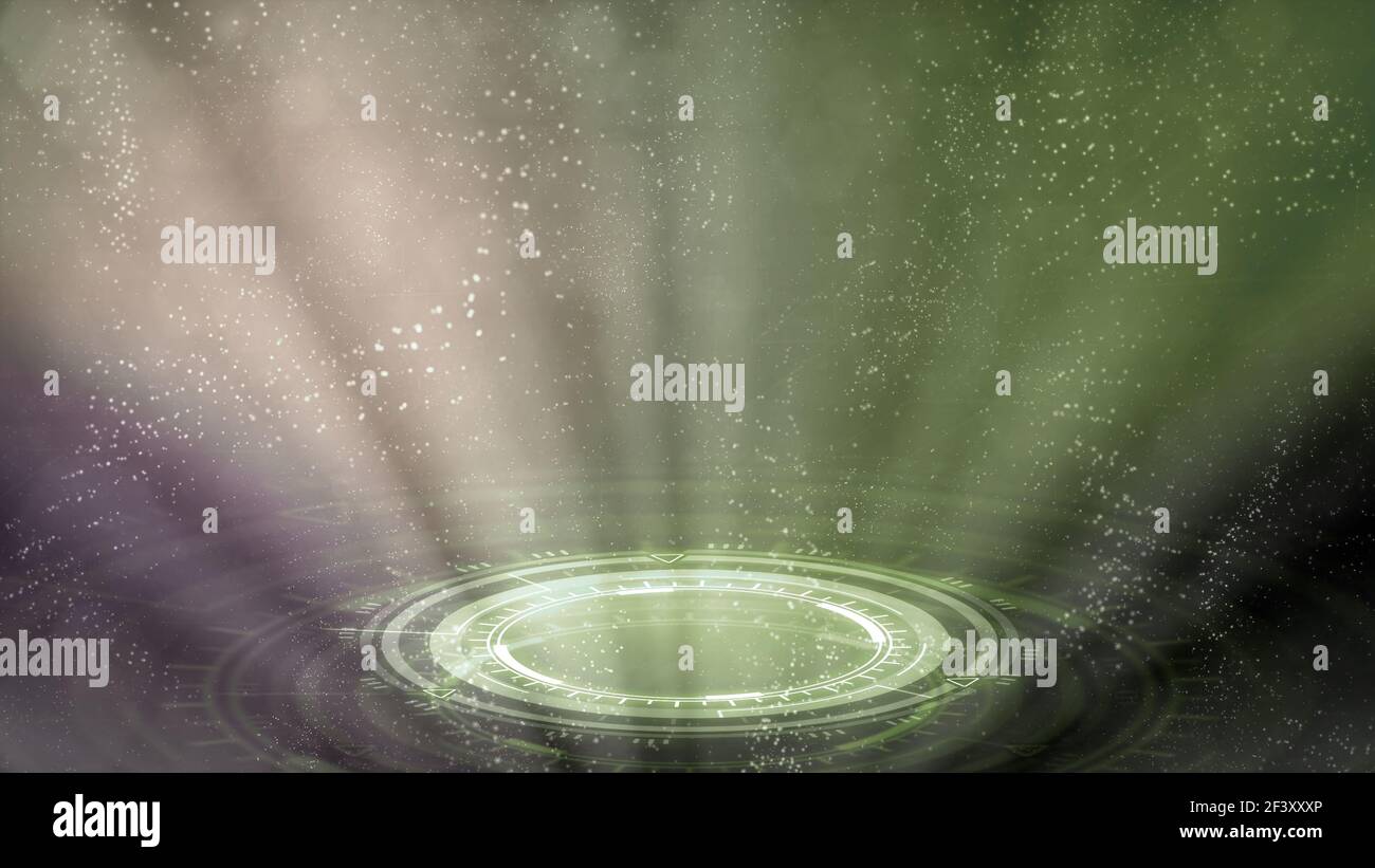 Neon cyber portal backdrop, cg abstract 3D rendering Stock Photo - Alamy