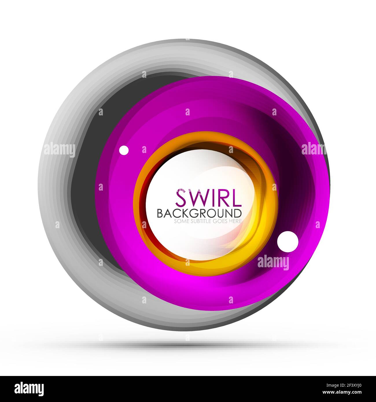 Spiral swirl flowing lines 3d vector abstract digital motion background ...