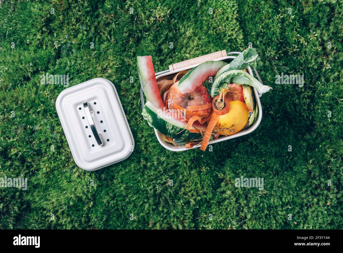 Recycle kitchen waste. Sustainable and zero waste living. Vegetable ...