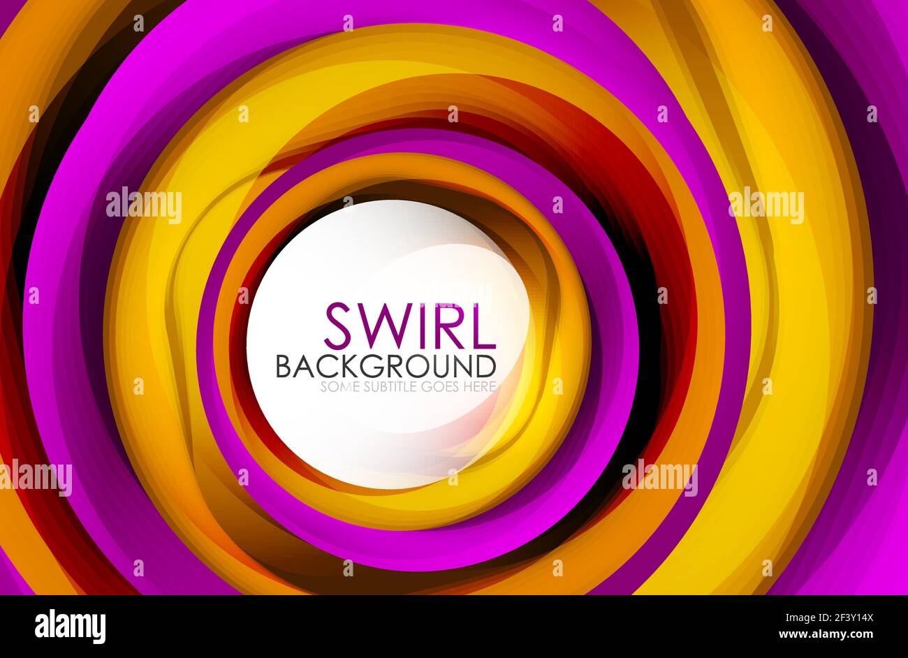 Spiral swirl flowing lines 3d vector abstract digital motion background ...