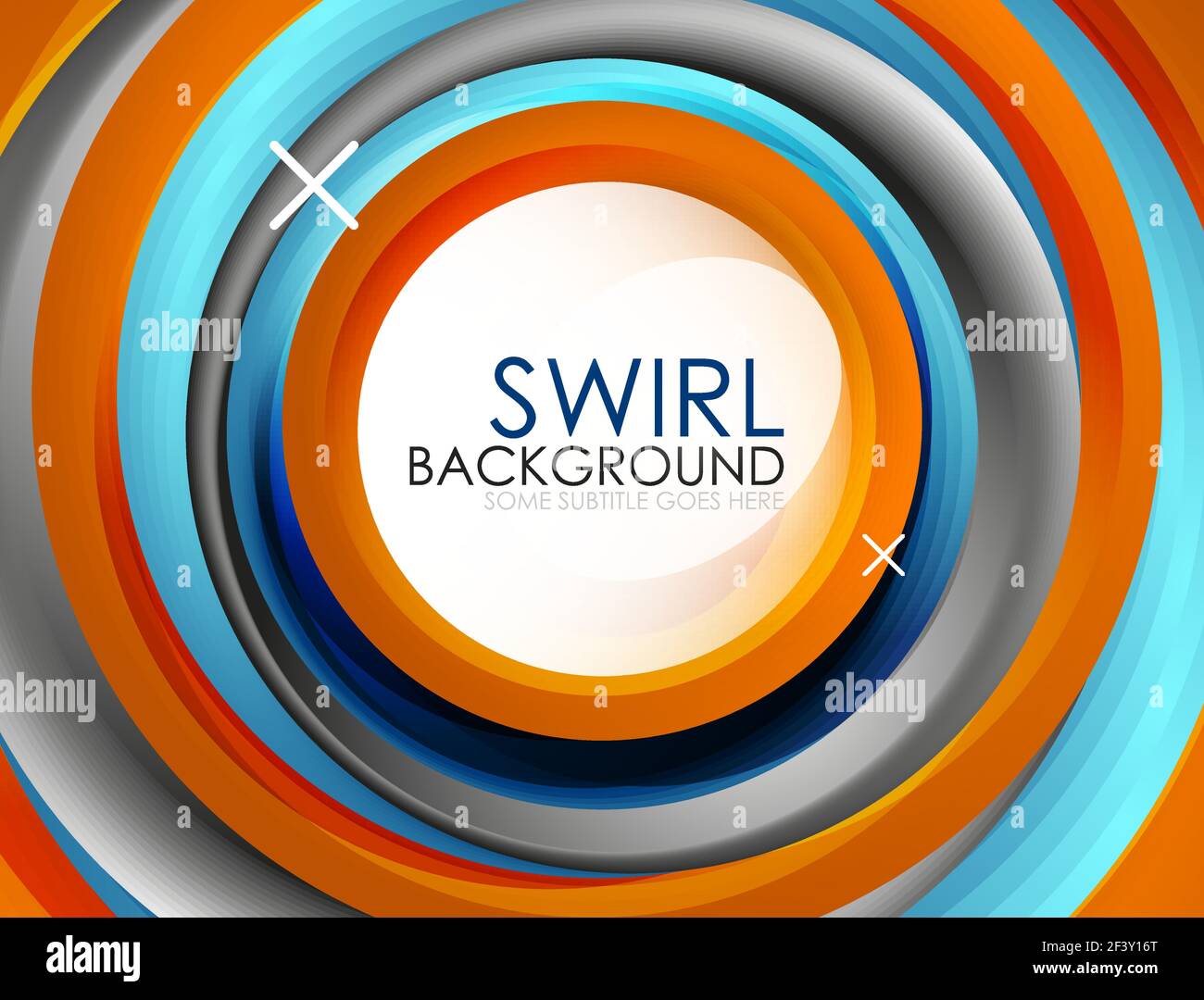 Spiral swirl flowing lines 3d vector abstract background. Spiral swirl ...