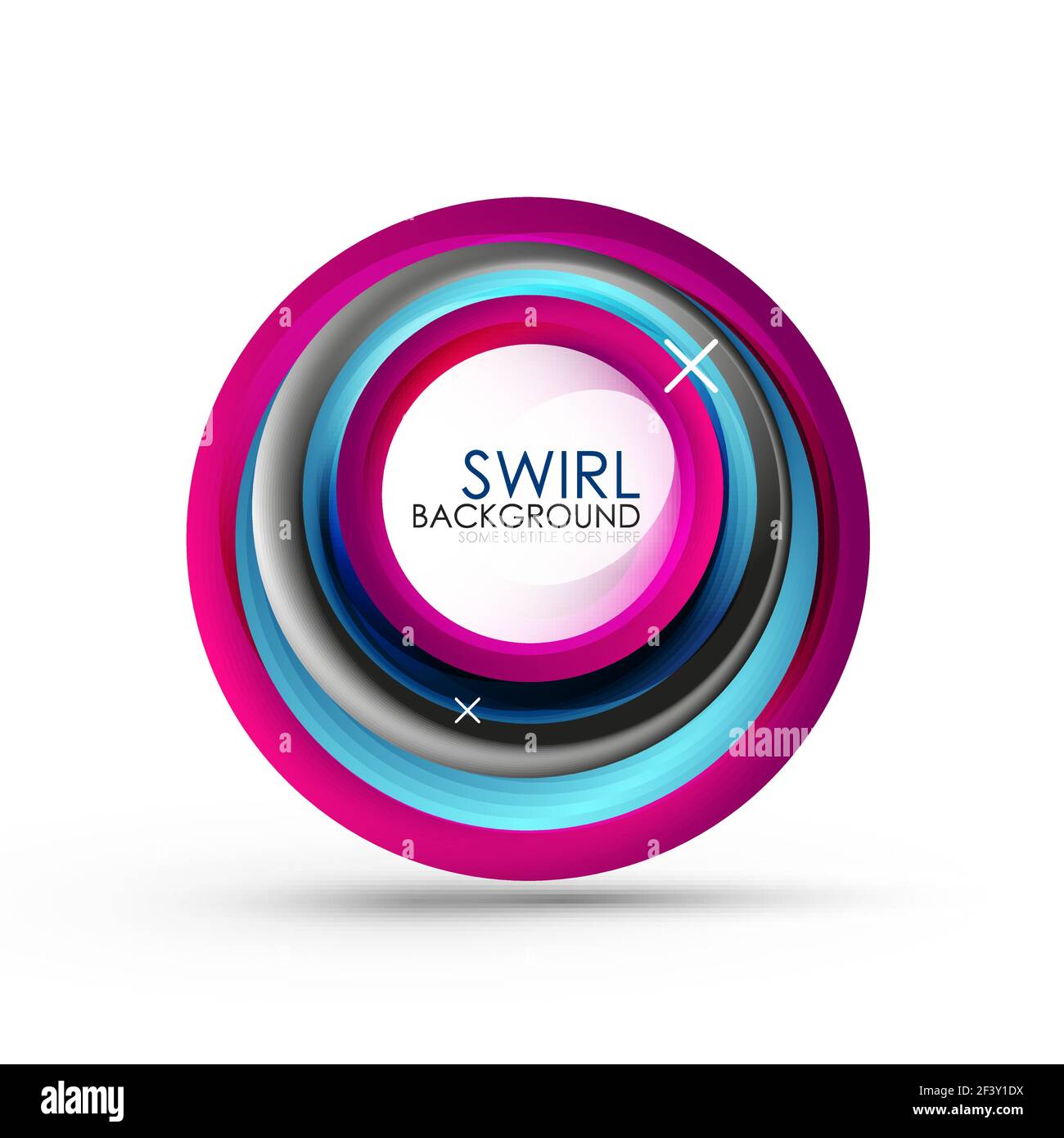 Spiral swirl flowing lines 3d vector abstract background. Spiral swirl ...