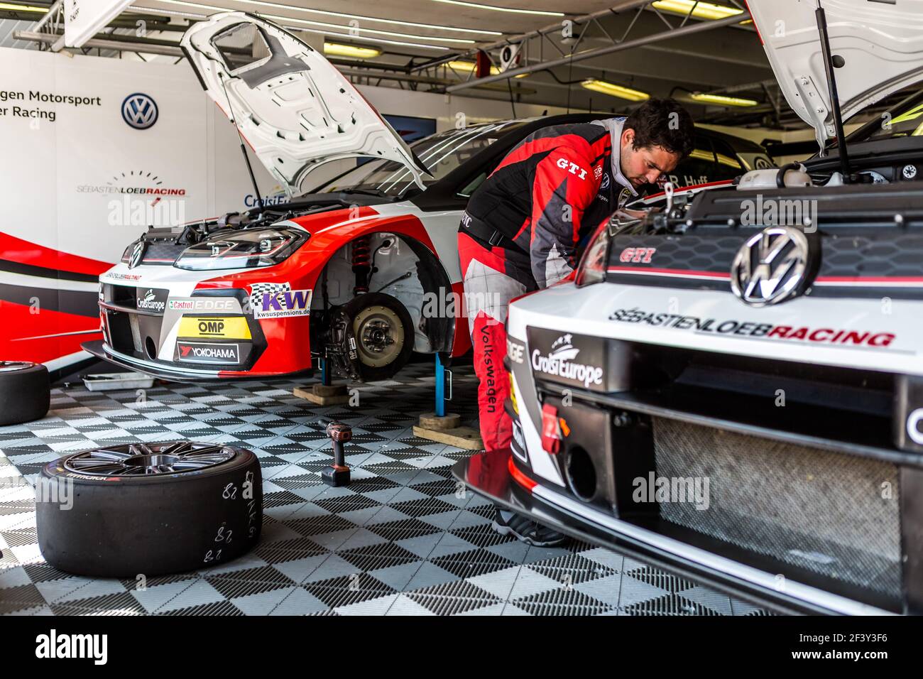 Sebastien Loeb Racing, Volkswagen Golf GTI TCR, ambiance during the ...