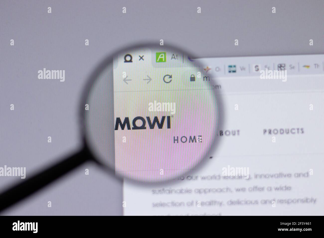 Mowi sign hi-res stock photography and images - Alamy