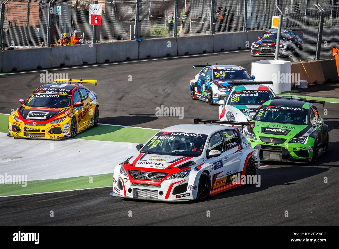 70 HOMOLA Mato (SVK), DG Sport Competition, PEUGEOT 308TCR, action ...
