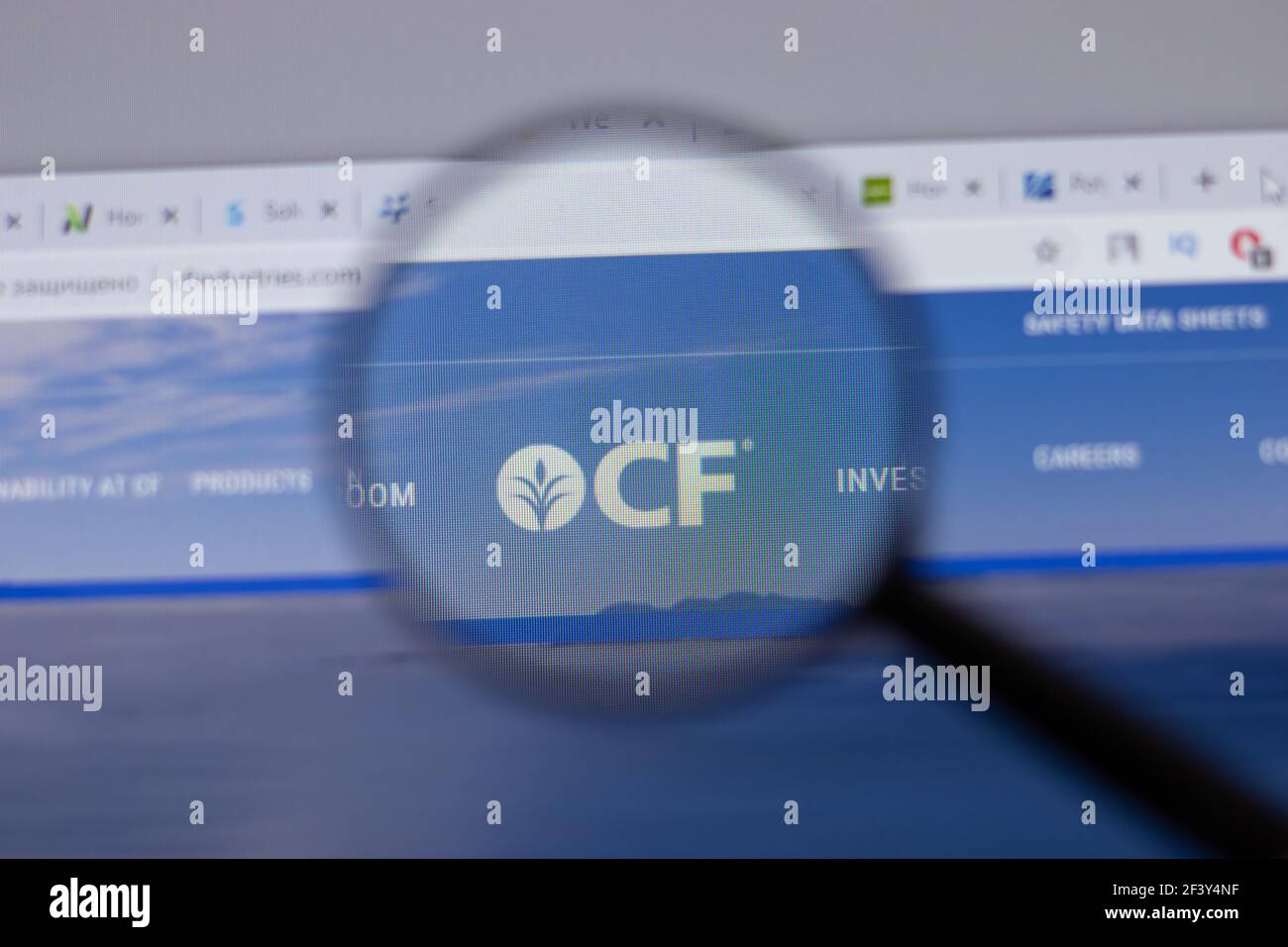 Cf brand logo hi-res stock photography and images - Alamy