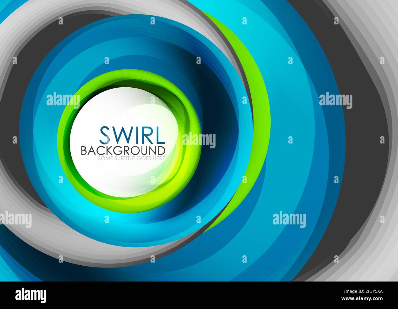 Spiral swirl flowing lines 3d vector abstract digital motion background ...