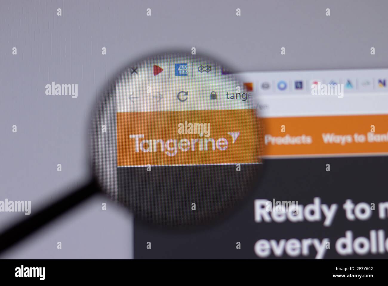 Tangerine logo hi-res stock photography and images - Alamy