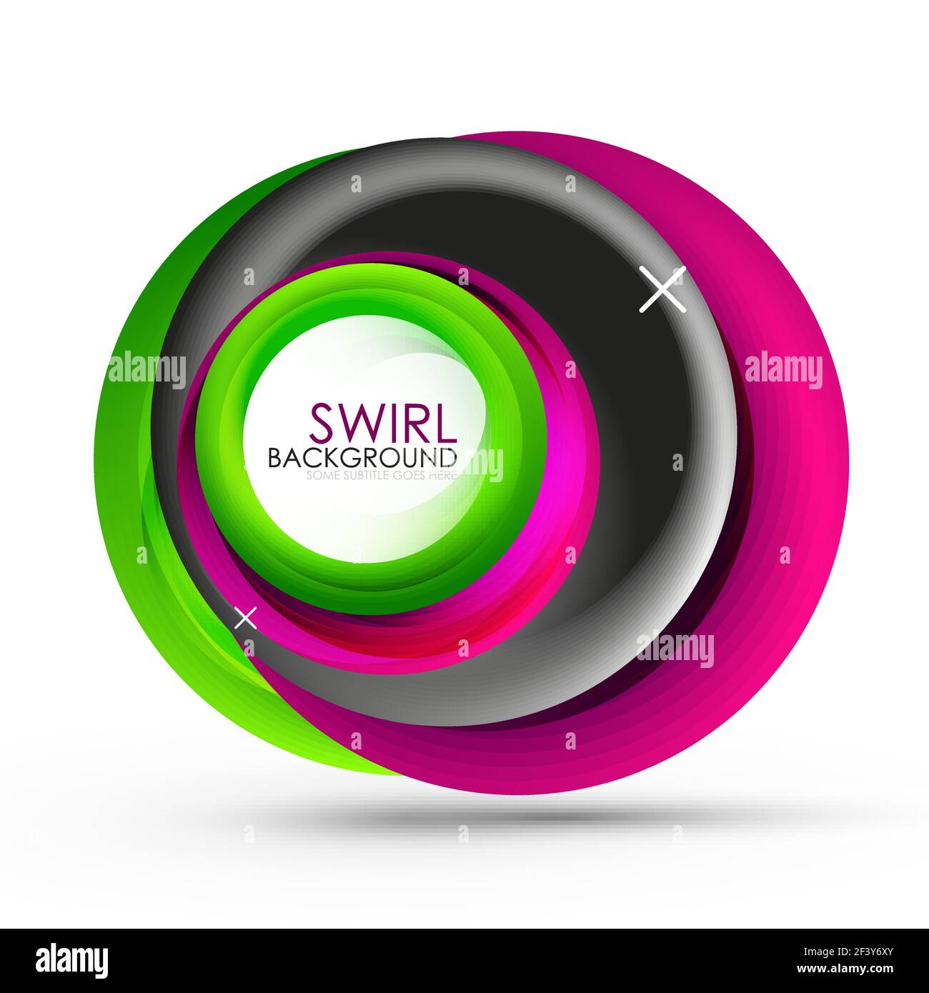 Spiral swirl flowing lines 3d vector abstract background. Spiral swirl ...