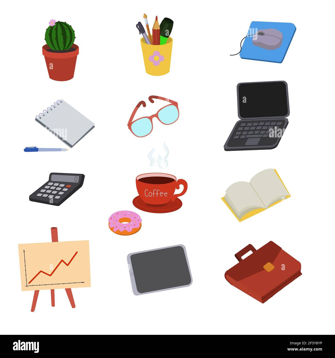 Desktop laptop illustration hi-res stock photography and images - Alamy