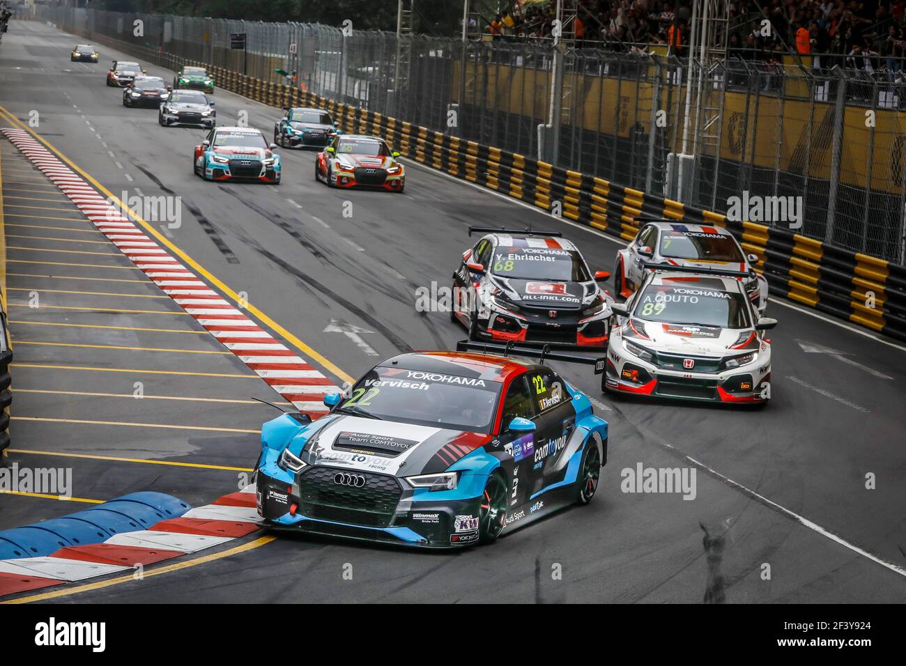 22 VERVISCH Frederic, (bel), Audi RS3 LMS TCR team Comtoyou Racing, action 89 Andre Couto (MAC ...