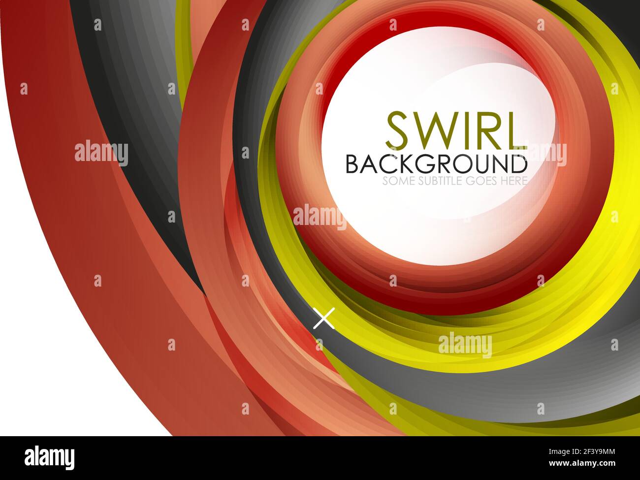 Spiral swirl flowing lines 3d vector abstract background. Spiral swirl ...