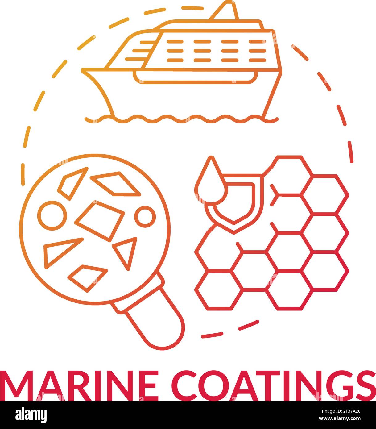 Marine coatings concept icon Stock Vector Image & Art - Alamy