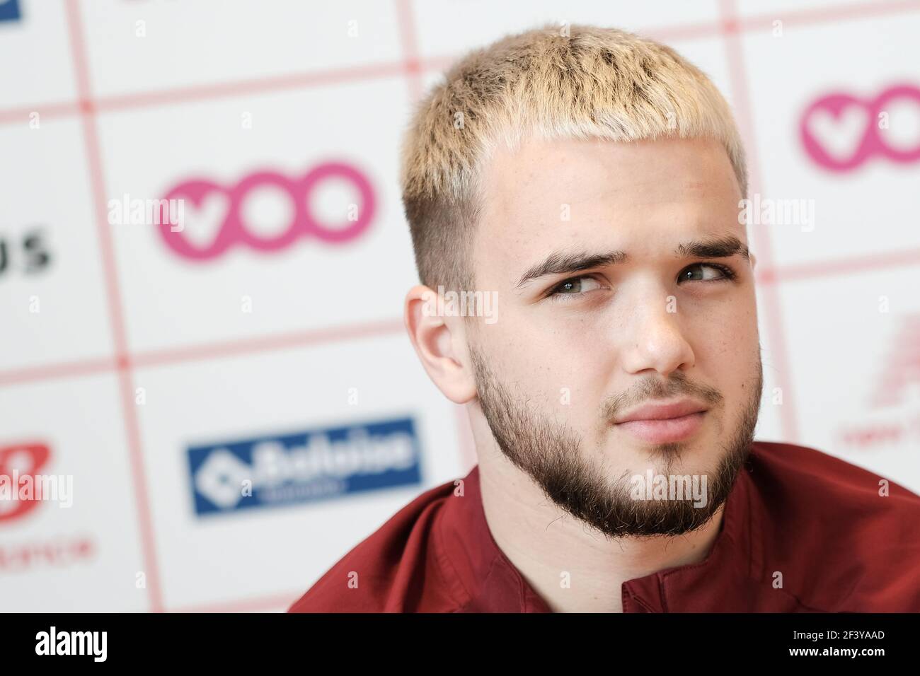 Standard's Nicolas Raskin pictured during a press conference of Belgian ...