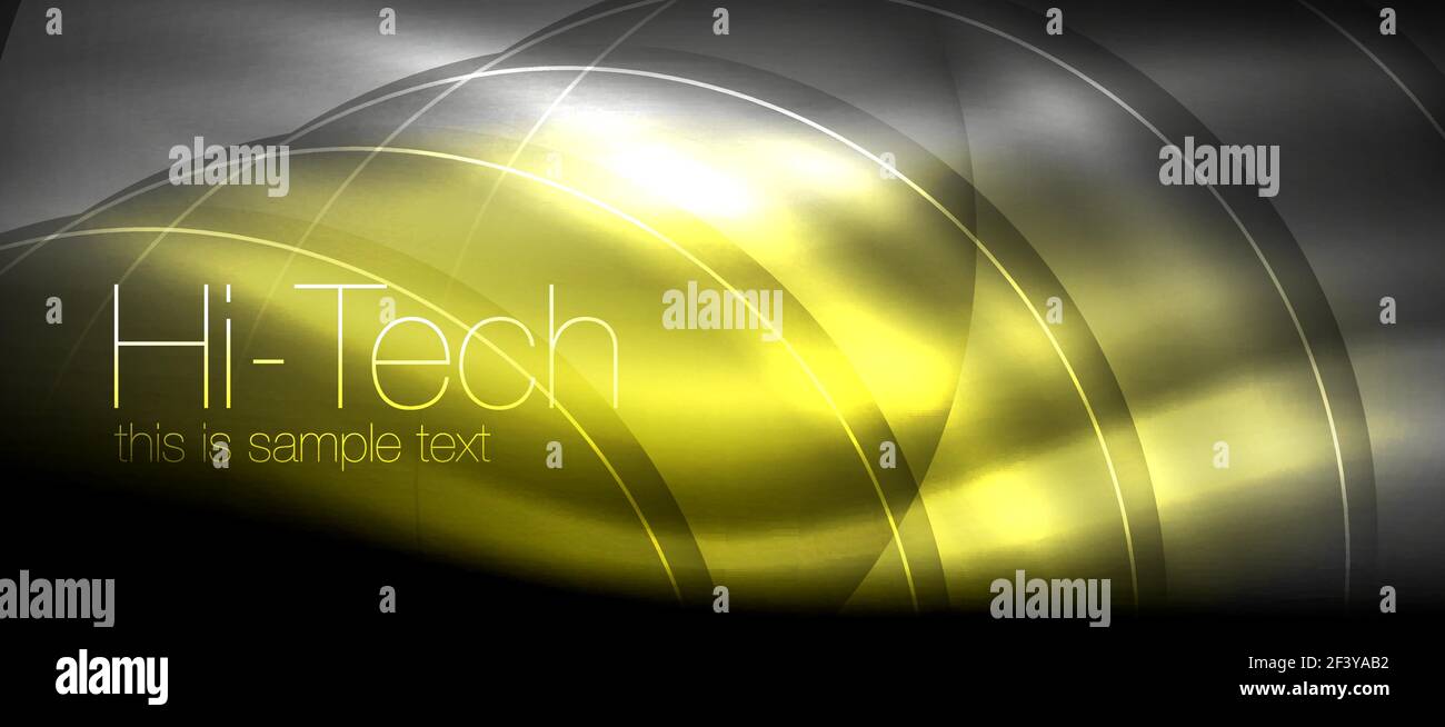 Glossy light effect neon glowing waves, shiny lights. Glossy light ...