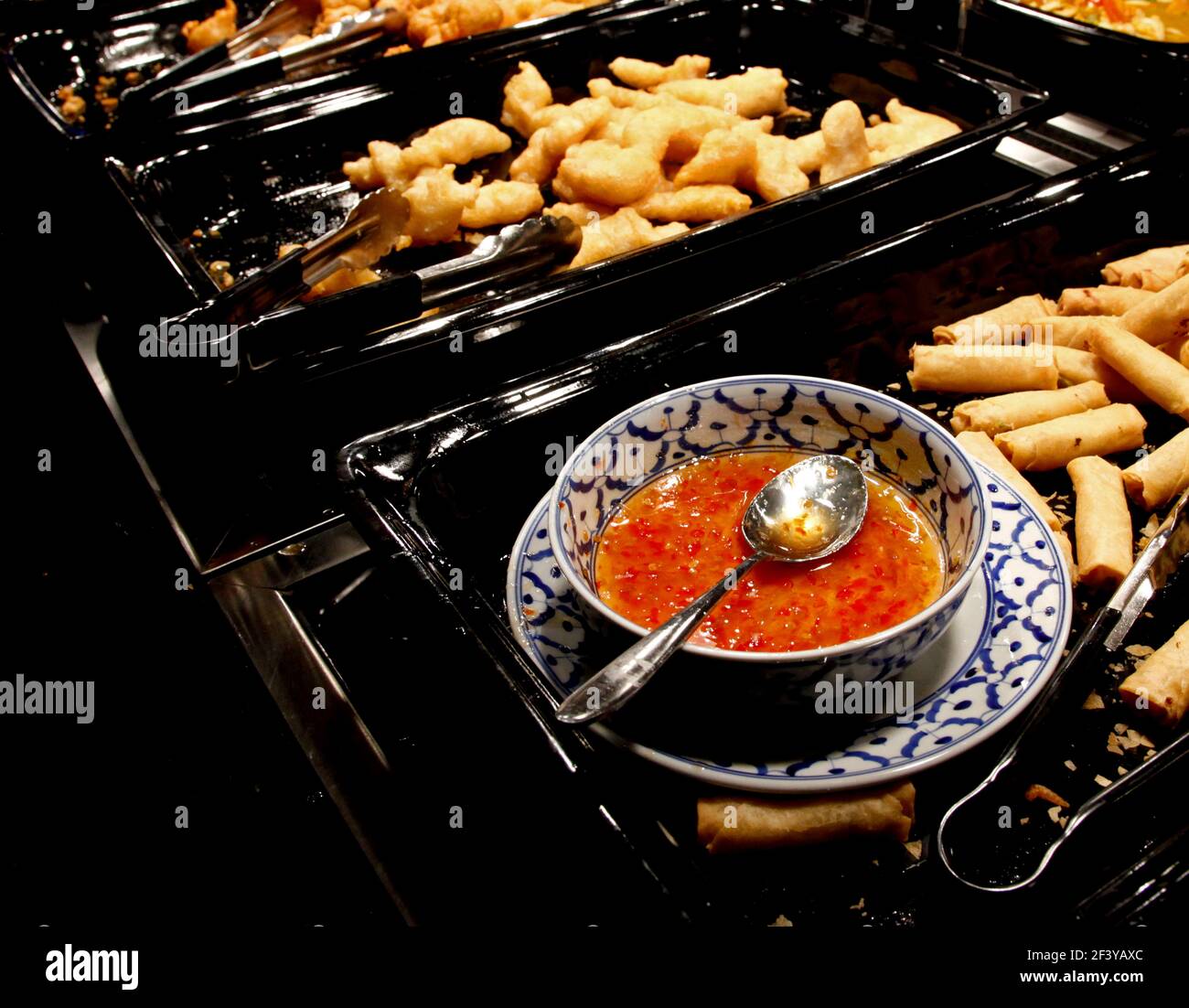 Asian buffet at a restaurant Stock Photo - Alamy