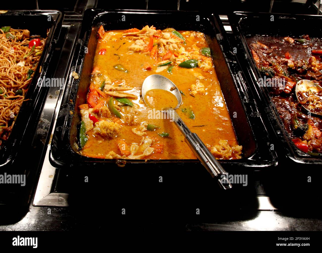 Asian buffet at a restaurant Stock Photo - Alamy
