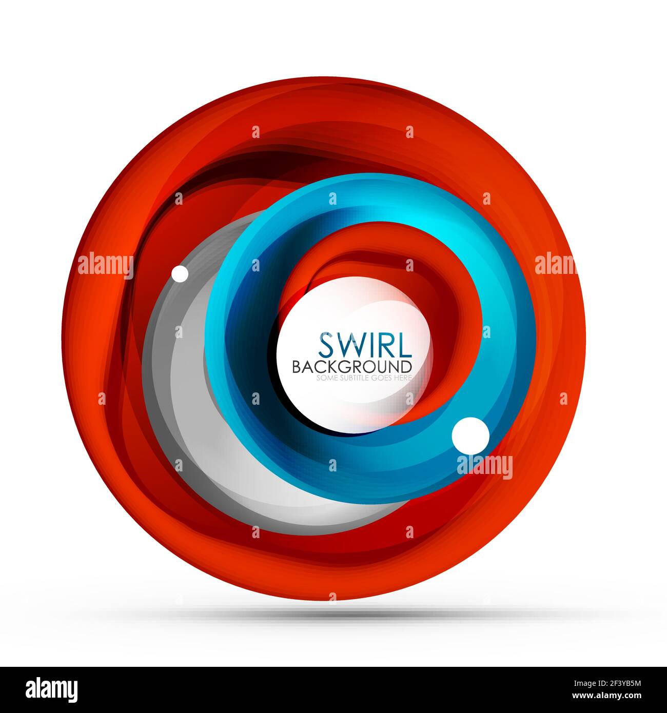 Spiral swirl flowing lines 3d vector abstract digital motion background ...