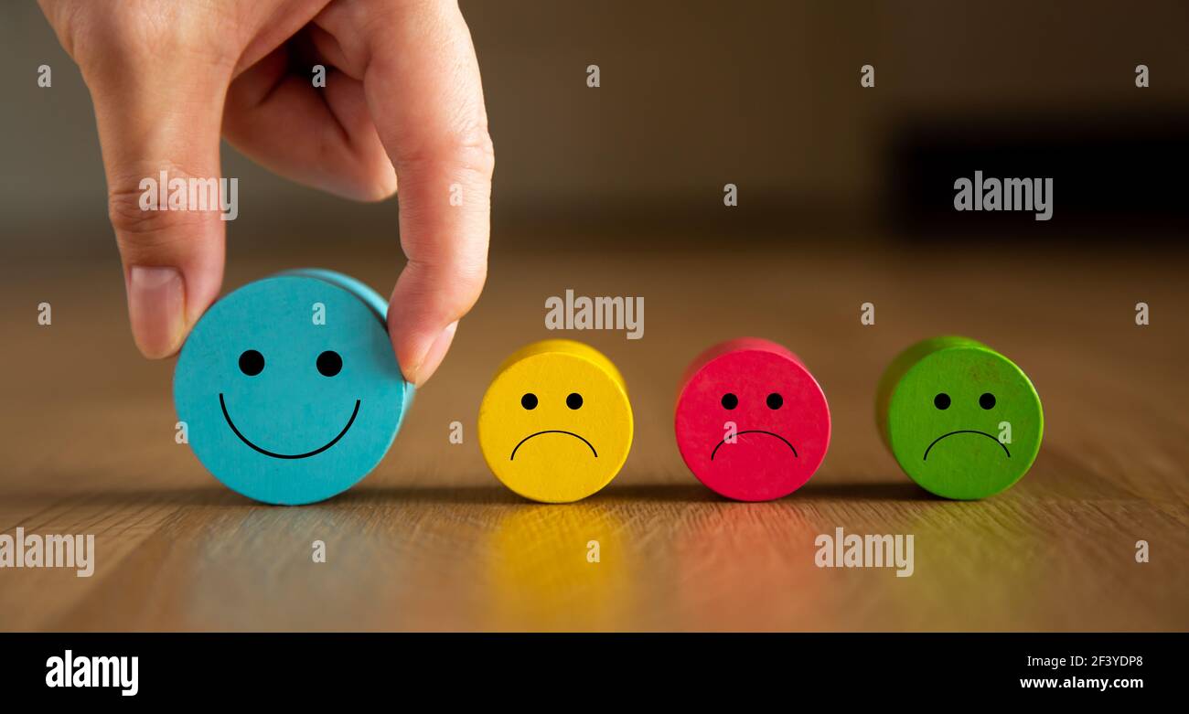 Customer service evaluation and satisfaction survey concepts. The ...