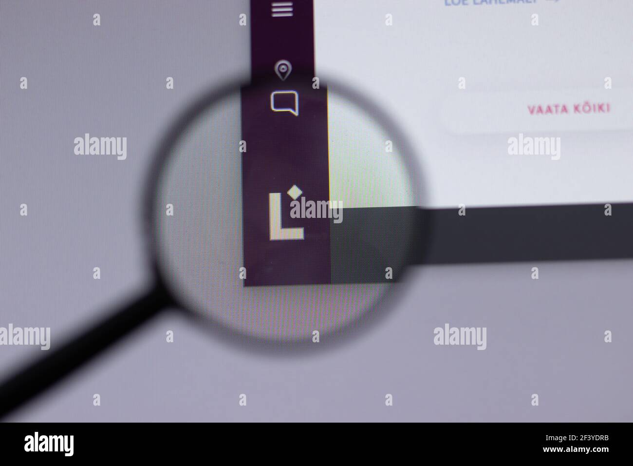 New York, USA - 18 March 2021: Luminor Bank company logo icon on ...