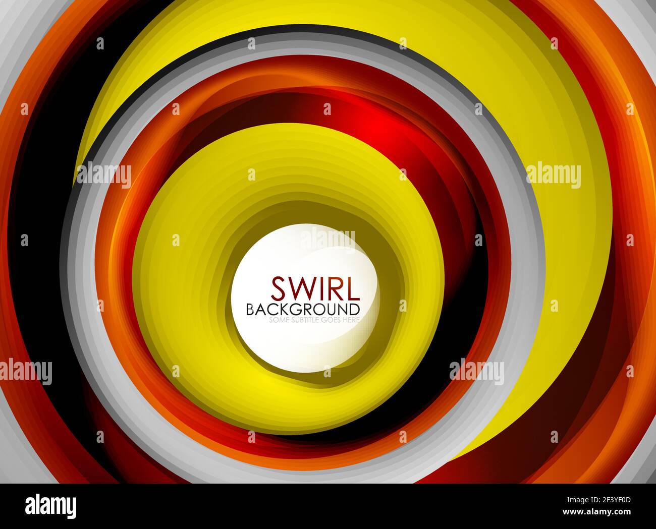 Spiral swirl flowing lines 3d vector abstract digital motion background ...