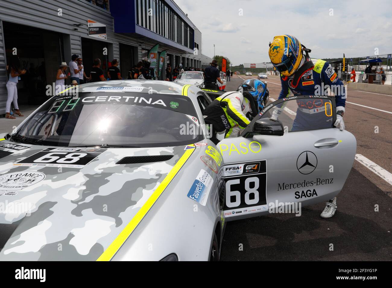 68 LAURENT Thomas (fra), BARDINON Alexandre (fra), Mercedes AMG GT4 ...