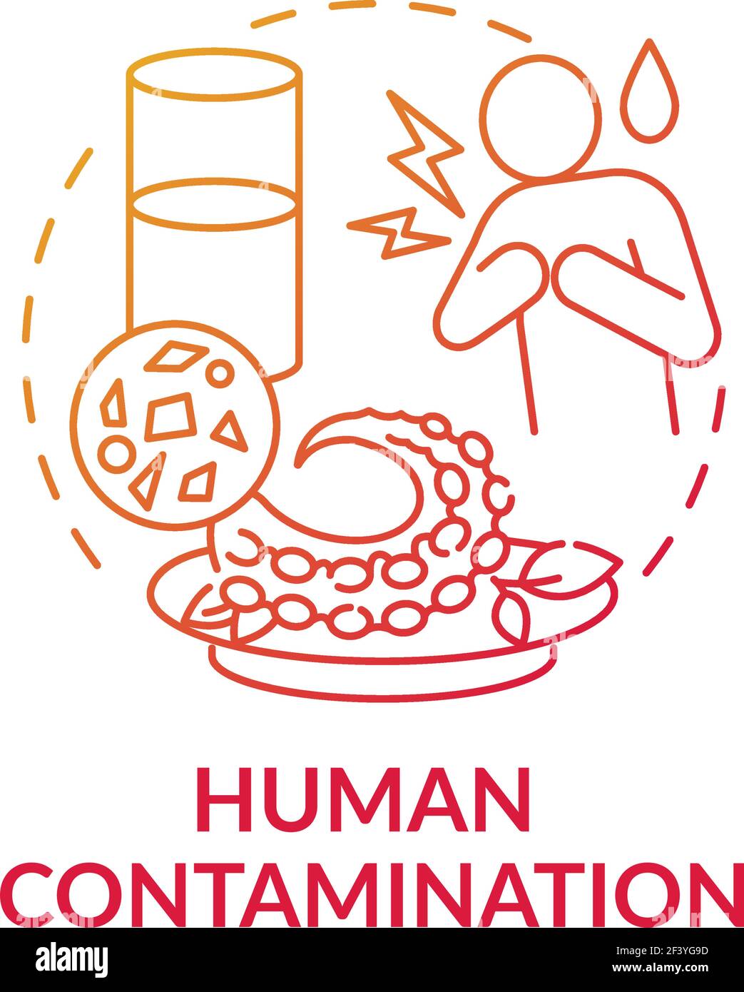 Human contamination concept icon Stock Vector Image & Art - Alamy