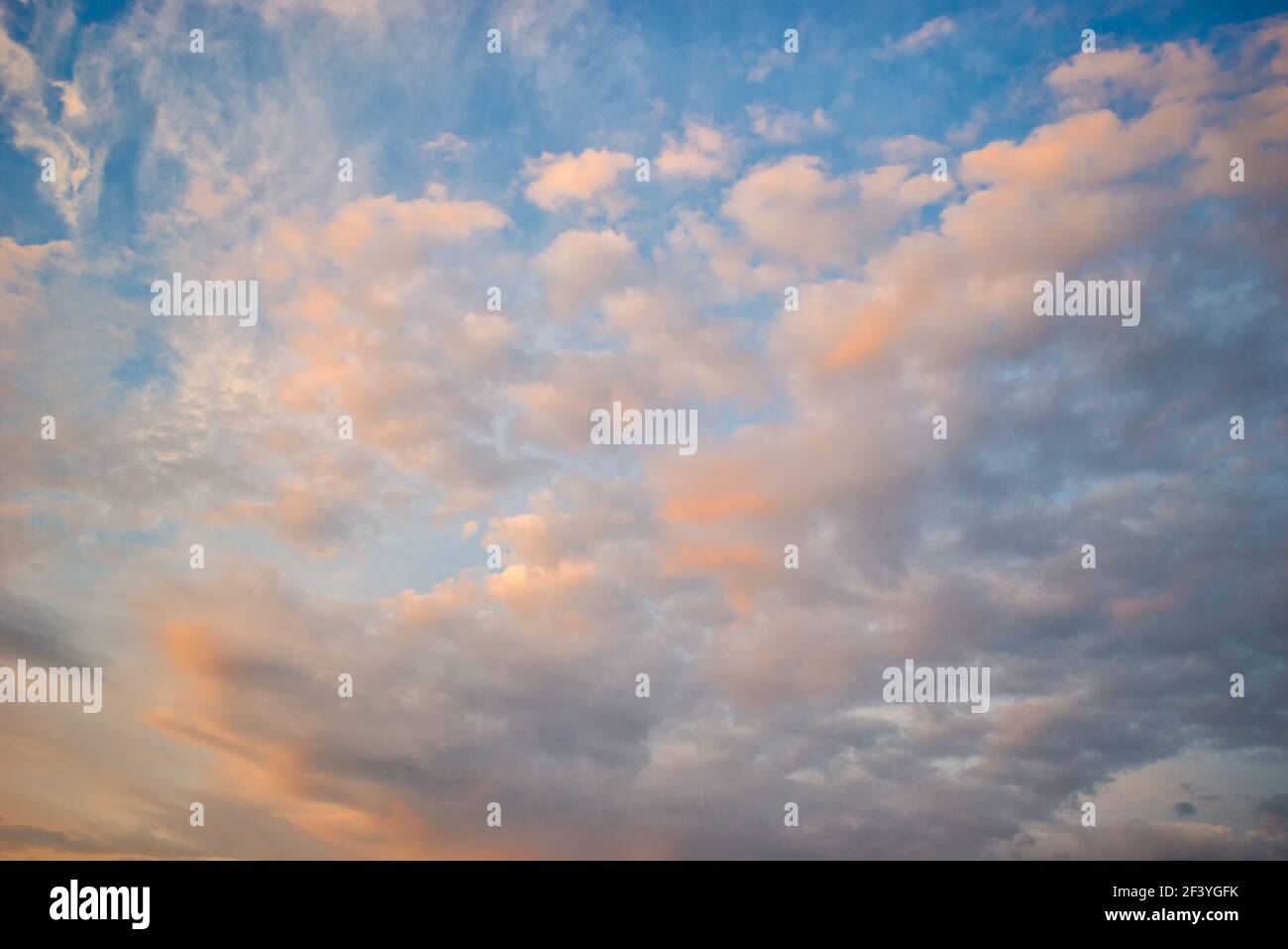 Beautiful sky with cloud before sunset Stock Photo - Alamy