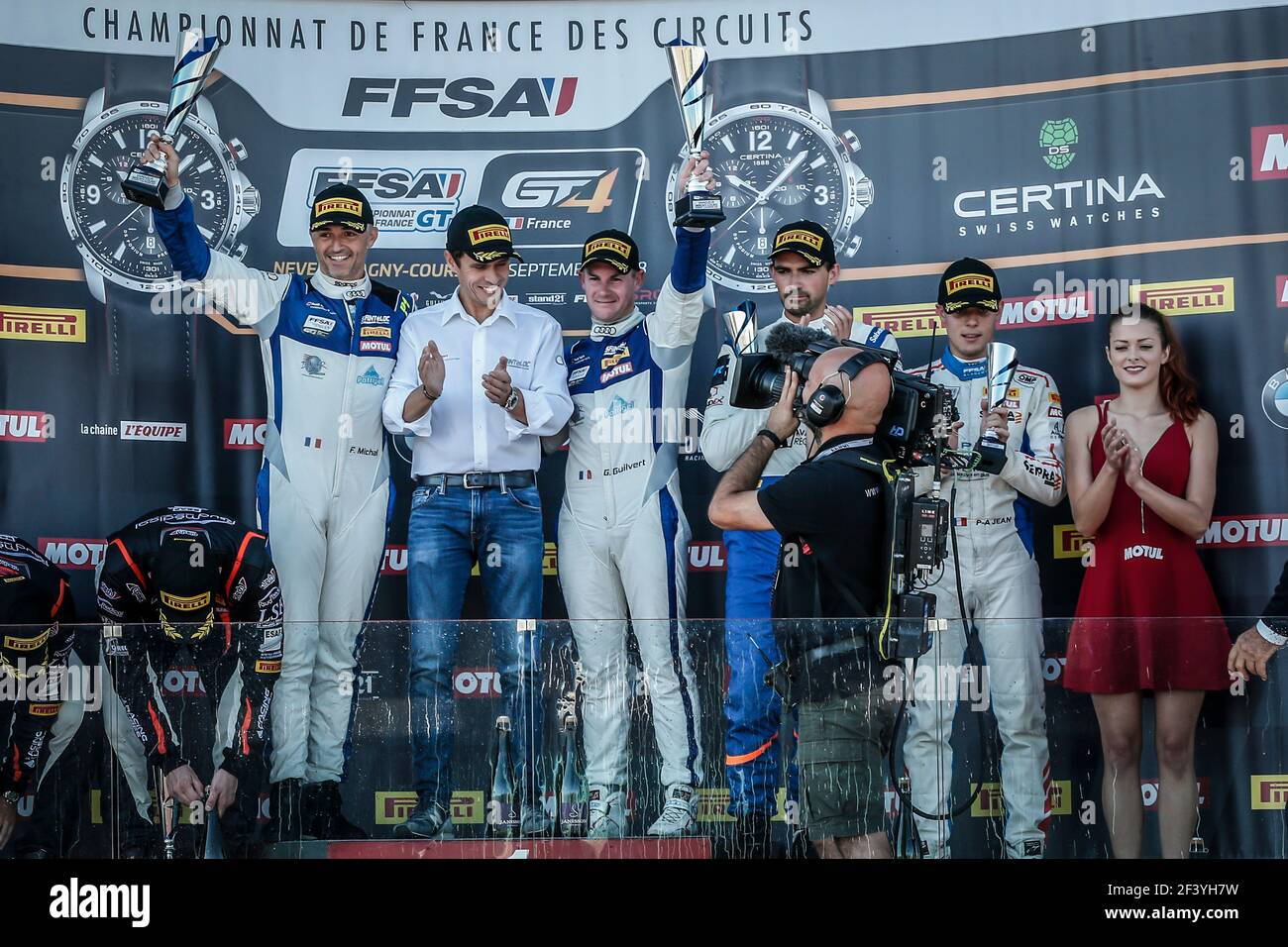 MICHAL Fabien (fra), GUILVERT Gregory (fra), Audi R8 LMS GT4 team ...