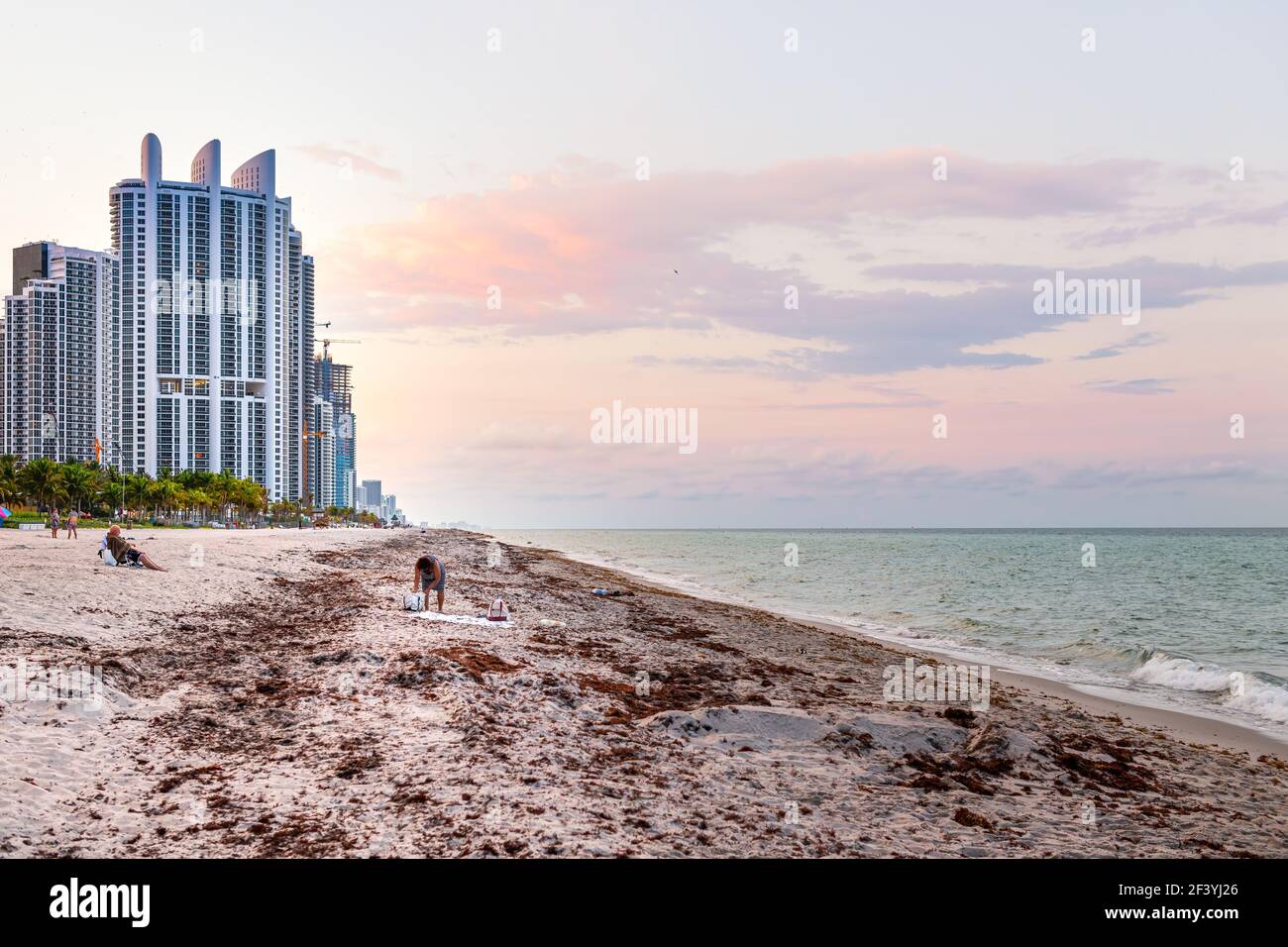 Sunny Isles Beach, USA - May 7, 2018: Apartment condo hotel buildings ...