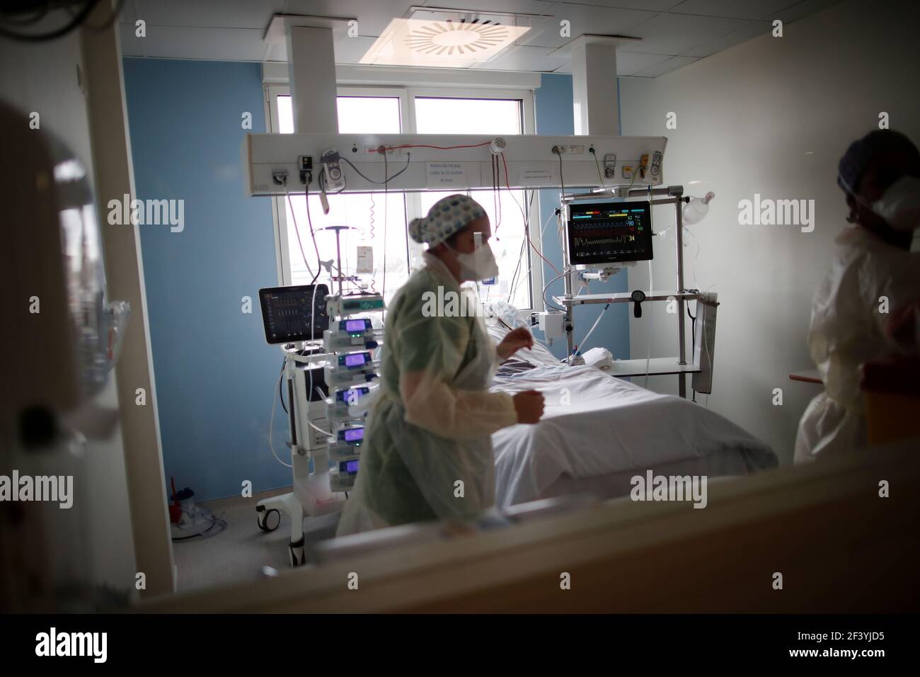 Private Hospital Room At Night