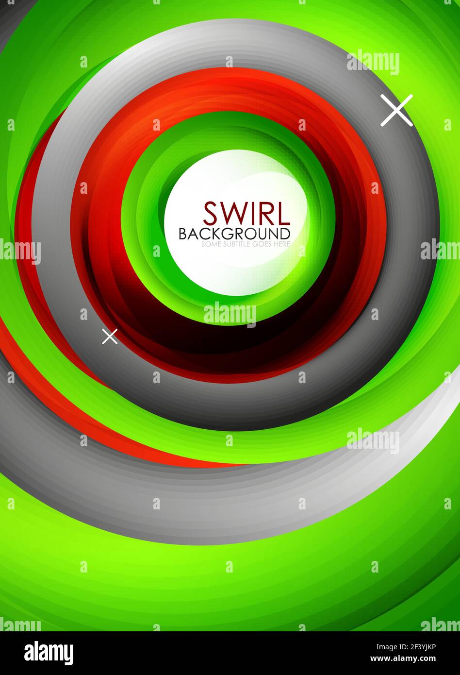 Spiral swirl flowing lines 3d vector abstract background. Spiral swirl ...