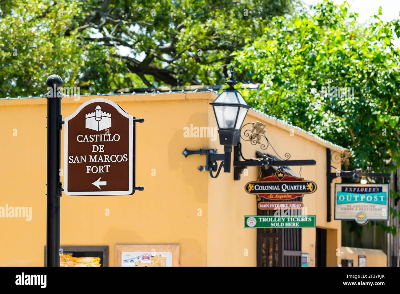 Castillo de san marcos sign hi-res stock photography and images - Alamy