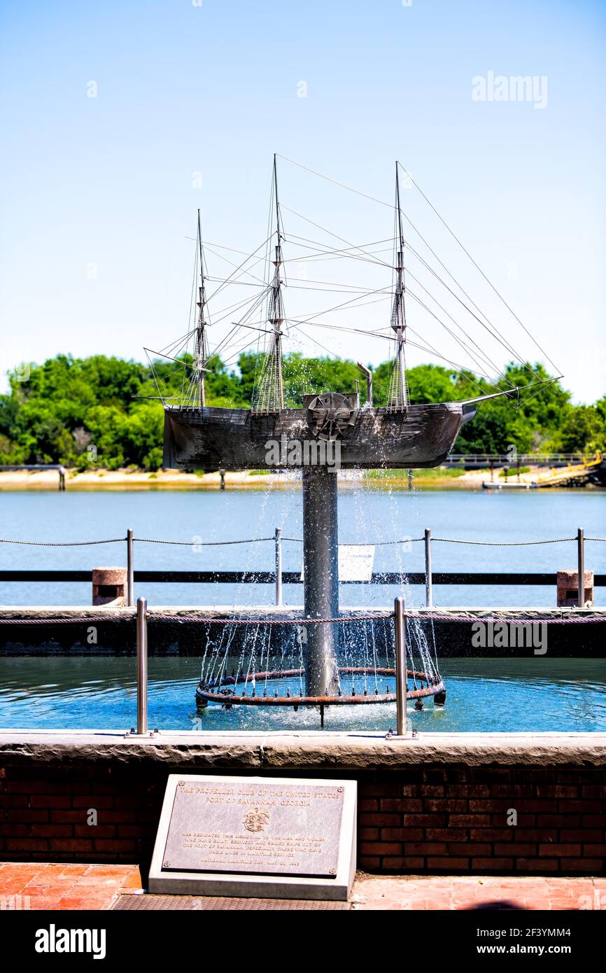 Savannah, USA - May 11, 2018: National maritime day commemoration of ...