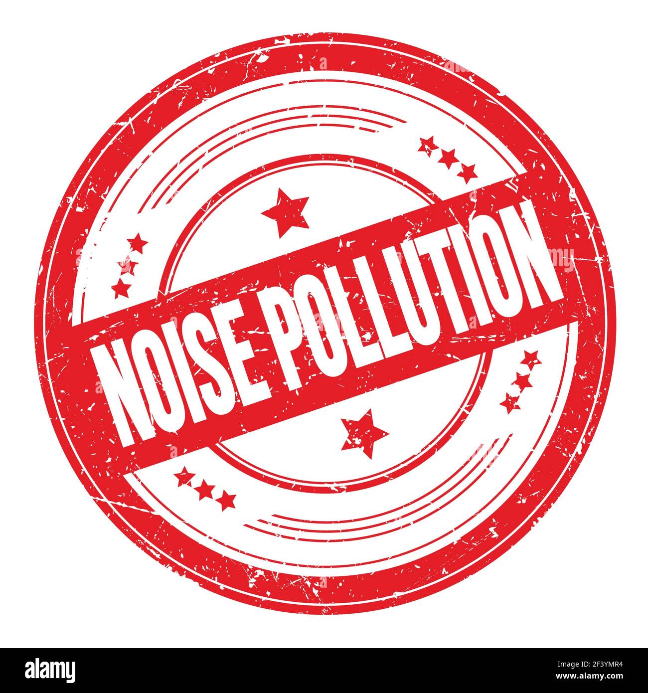 NOISE POLLUTION text on red round grungy texture stamp Stock Photo - Alamy