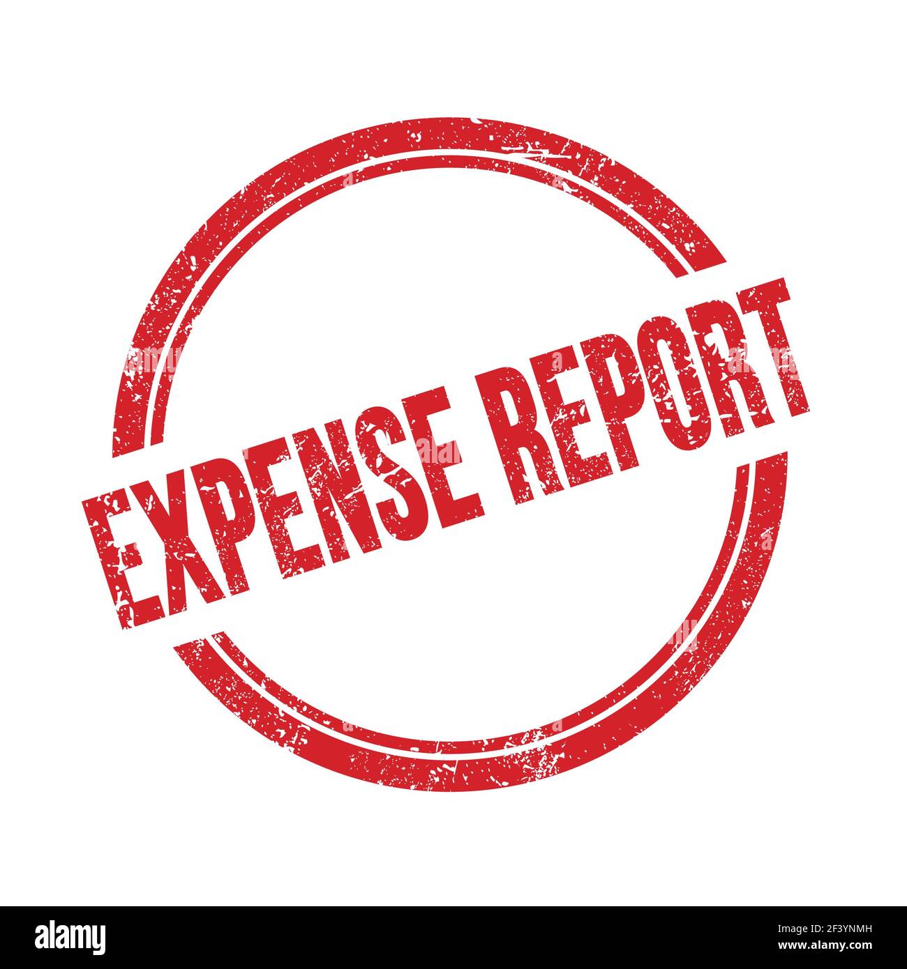 EXPENSE REPORT text written on red grungy vintage round stamp Stock ...