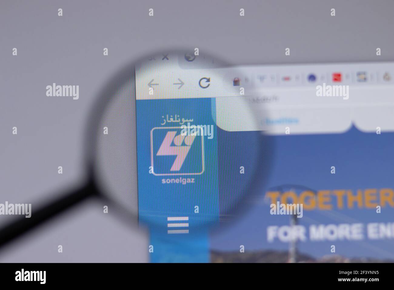 Sonelgaz logo hi-res stock photography and images - Alamy